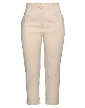 HEBE STUDIO Tapered Cropped Pants - Beige