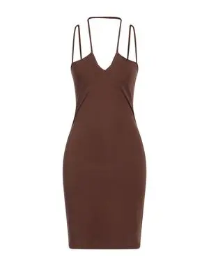 NA-KD Mini Bodycon Dress - Brown