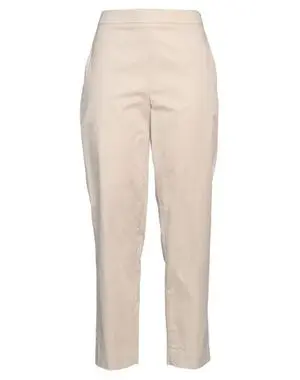 Liviana Conti Tapered Twill Pants - Beige