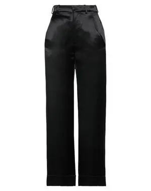 ANN DEMEULEMEESTER Acetate Straight-leg Pants - Black