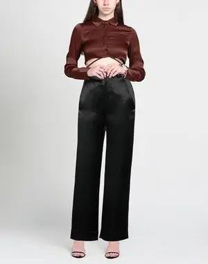 ANN DEMEULEMEESTER Acetate Straight-leg Pants - Black