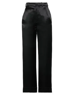 ANN DEMEULEMEESTER Acetate Straight-leg Pants - Black