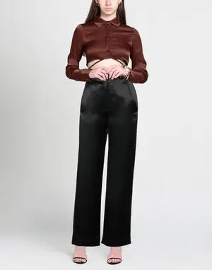 ANN DEMEULEMEESTER Acetate Straight-leg Pants - Black