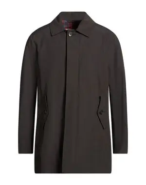BARACUTA Charcoal Cotton Polyester Mackintosh Coat