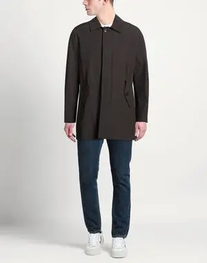 BARACUTA Charcoal Cotton Polyester Mackintosh Coat