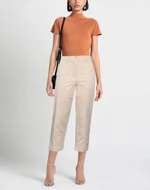 CRISTINA ROCCA High Waisted Tapered Leg Chinos - Grey