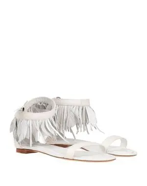 TOD'S Calfskin Flat Sandals