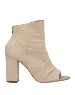 CAFÈNOIR Open-toe Ankle Boots - Beige