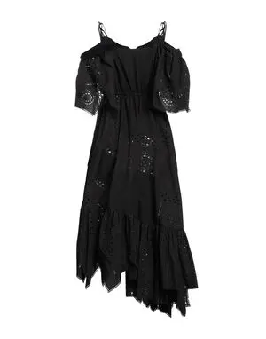 MSGM Midi Dress Cotton - Black