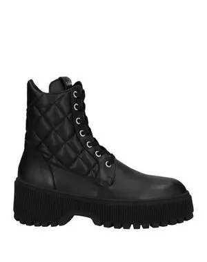 BALDININI Ankle Combat Boots - Black