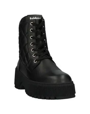 BALDININI Ankle Combat Boots - Black