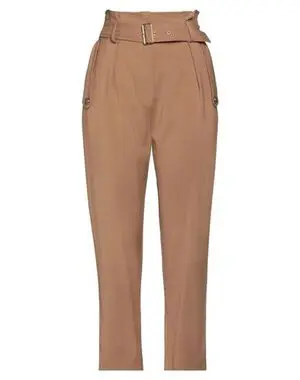 Elisabetta Franchi Tapered Viscose Blend Pants - Beige