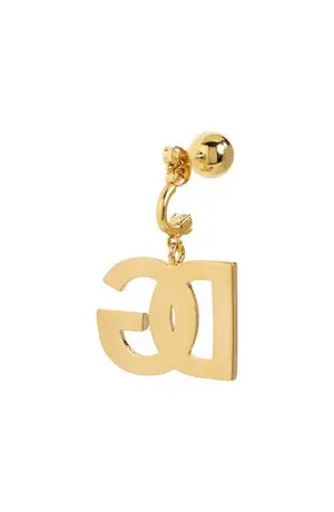 Dolce & Gabbana Logo Drop Back Earrings - Oro