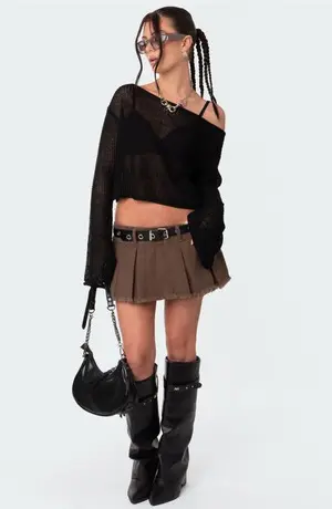 EDIKTED Emmie Off-the-shoulder Sweater