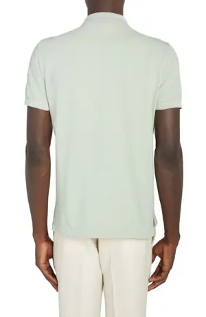 TOM FORD Short Sleeve Cotton Piqué Polo - Mint