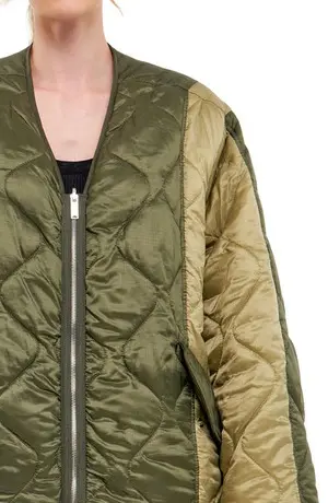 English Factory Oversized Quilted Ripstop Jacket