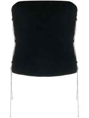 Giuseppe Di Morabito Crystal-embellished Bandeau Top - Black