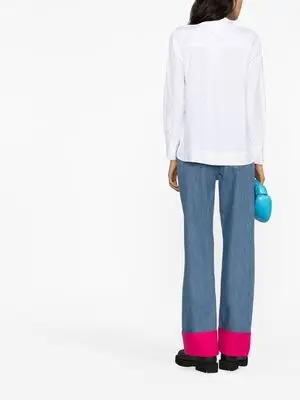 GANNI Asymmetric Organic Cotton Shirt