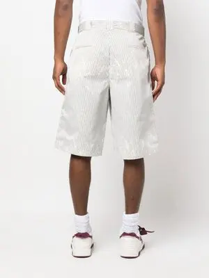 Heron Preston Striped Canvas Shorts