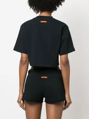 Heron Preston Embroidered Logo Cropped T-shirt