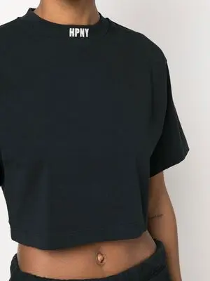 Heron Preston Embroidered Logo Cropped T-shirt