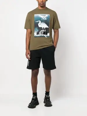 Heron Preston Logo-print Track Shorts - Black