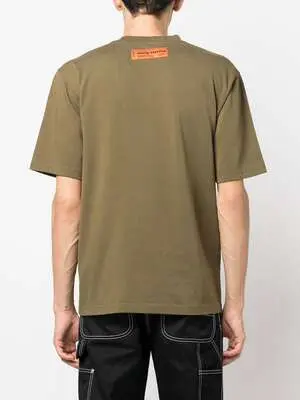 Heron Preston Hpny Embroidered-logo Tshirt - Green