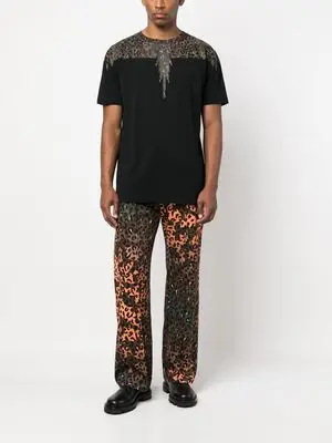 COUNTY OF MILAN Marcelo Burlon Leopard Print Trousers