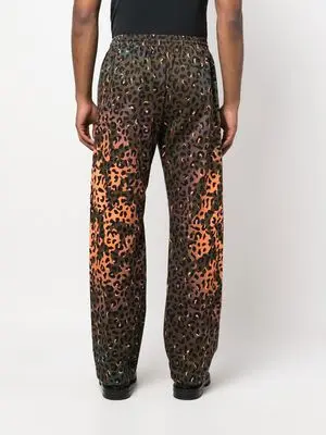 COUNTY OF MILAN Marcelo Burlon Leopard Print Trousers