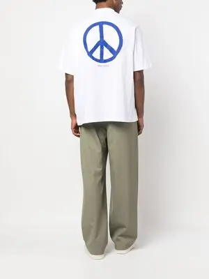 COUNTY OF MILAN County Peace Logo T-shirt - White