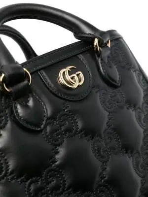 Gucci Small Gg Matelassé Top-handle Bag