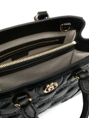 Gucci Small Gg Matelassé Top-handle Bag