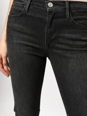 FRAME Cropped Straight-leg Jeans