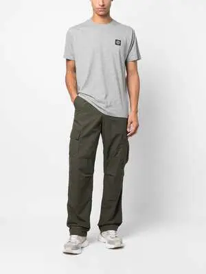 Stone Island Logo-patch Short-sleeve T-shirt - Grey