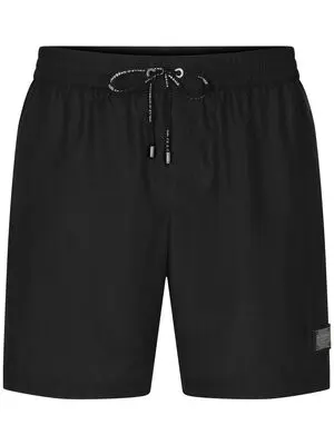 Dolce & Gabbana Logo-tag Swim Shorts - Black