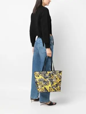 Versace Logo-print Tote Bag