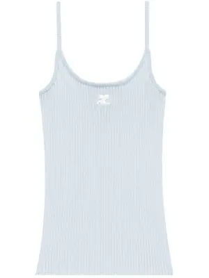 COURREGES Rib-knit Tank Top