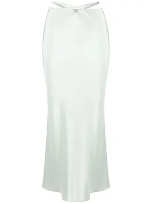 Christopher Esber Loophole Cut-out Midi Skirt - Green