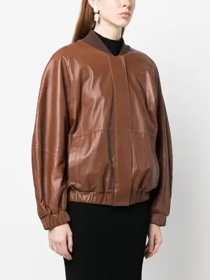 AERON Bloom Lambskin Bomber Jacket