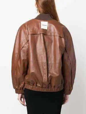 AERON Bloom Lambskin Bomber Jacket