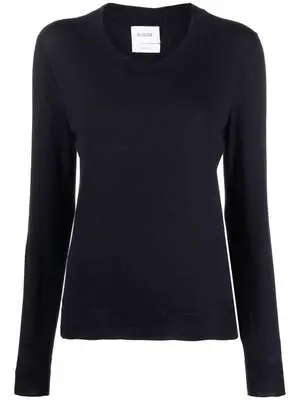 BARRIE Round-neck Cashmere Jumper - Blue