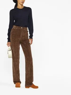 BARRIE Round-neck Cashmere Jumper - Blue