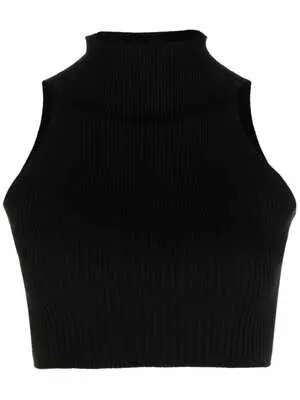 AERON Cropped High-neck Top