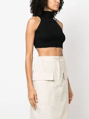 AERON Cropped High-neck Top