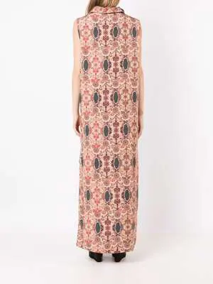 AMIR SLAMA Floral-print Shirt Dress
