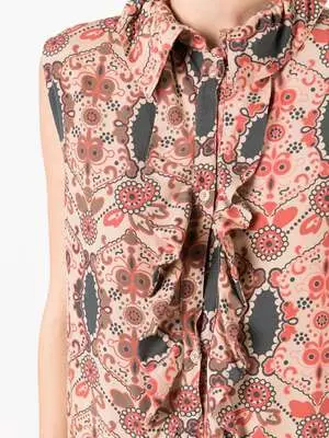 AMIR SLAMA Floral-print Shirt Dress