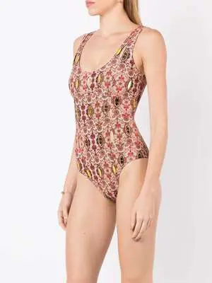 AMIR SLAMA Floral-print Swimsuit