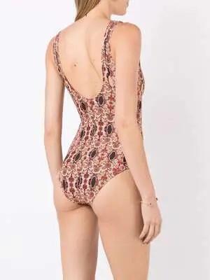 AMIR SLAMA Floral-print Swimsuit