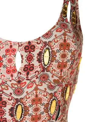 AMIR SLAMA Floral-print Swimsuit