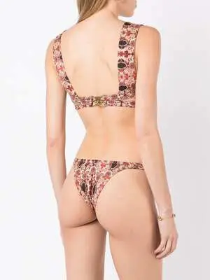 AMIR SLAMA Floral-print Bikini